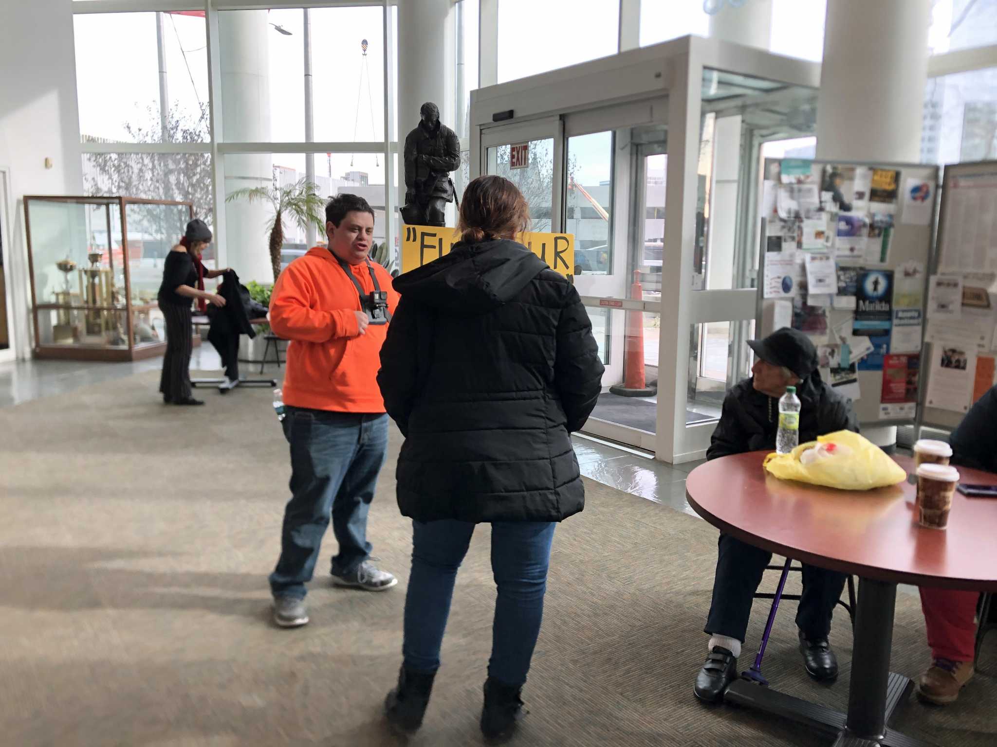 Free speech protest over eminent domain leads to an arrest in Stamford