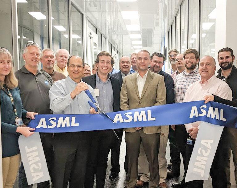 Haskell visits ASML in Wilton for ribbon cutting