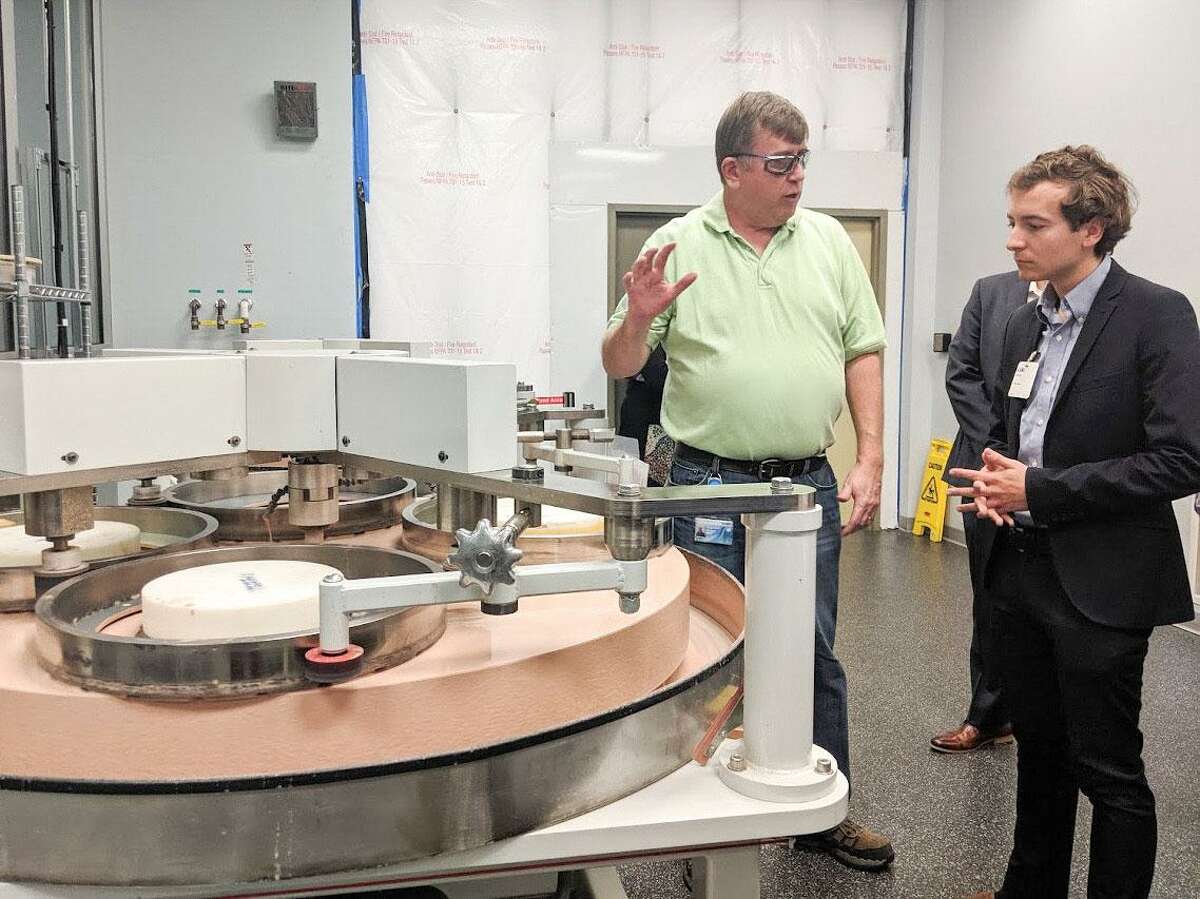 Haskell visits ASML in Wilton for ribbon cutting