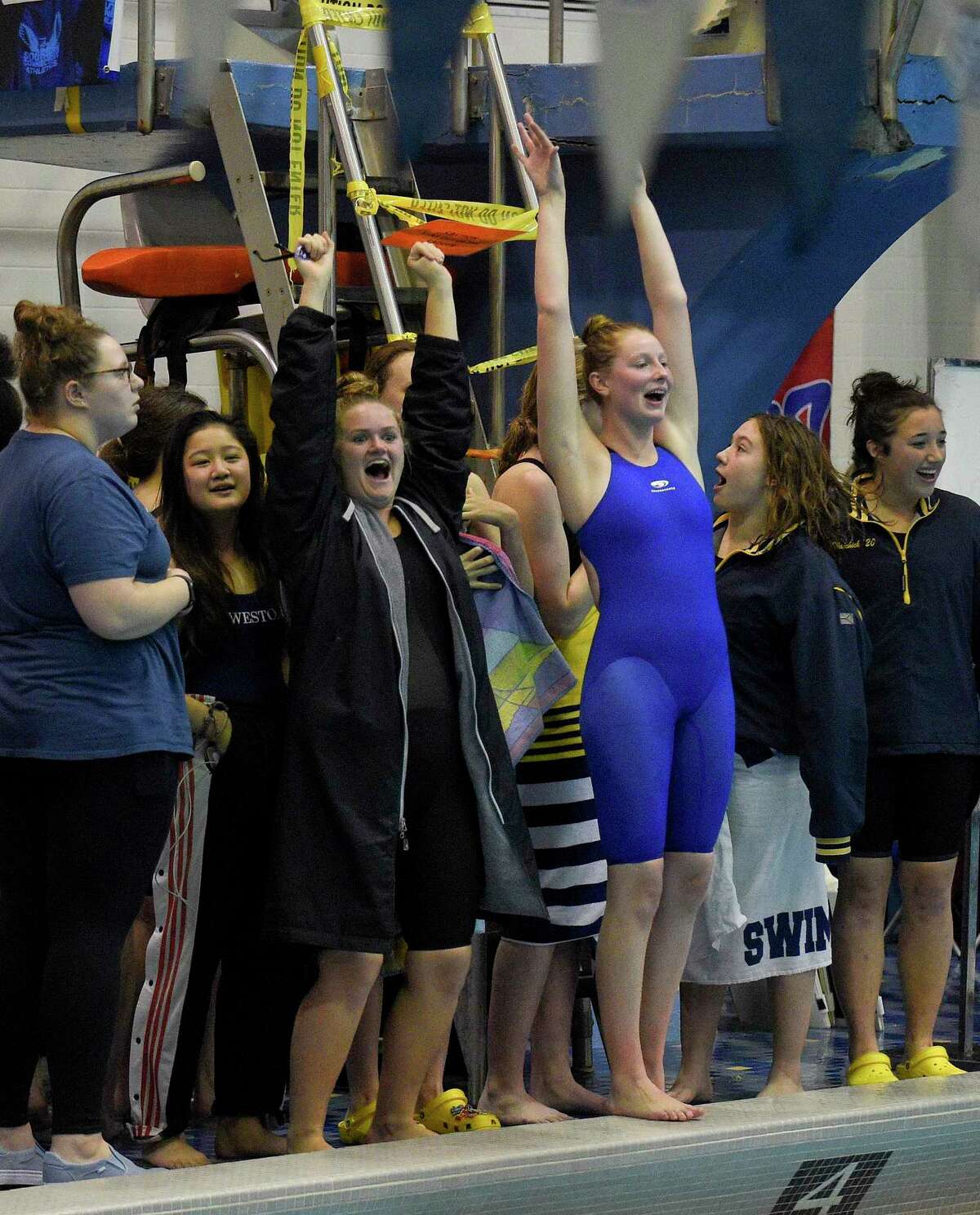 Weston captures 7th straight Class S swim title