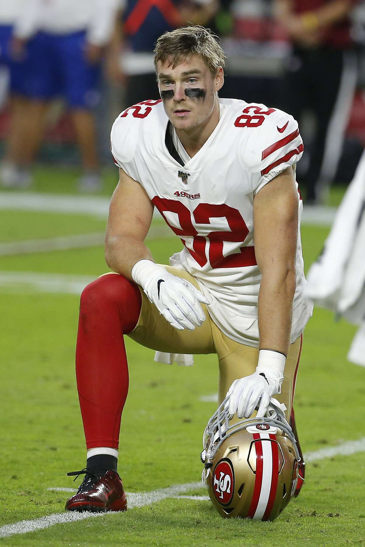 49ers’ super-sub Ross Dwelley putting rocket training to good use