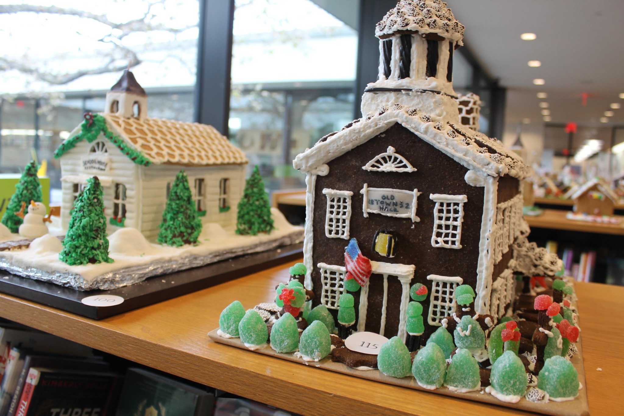 Wilton Bulletin Board — Great Trains, holiday greens, gingerbread