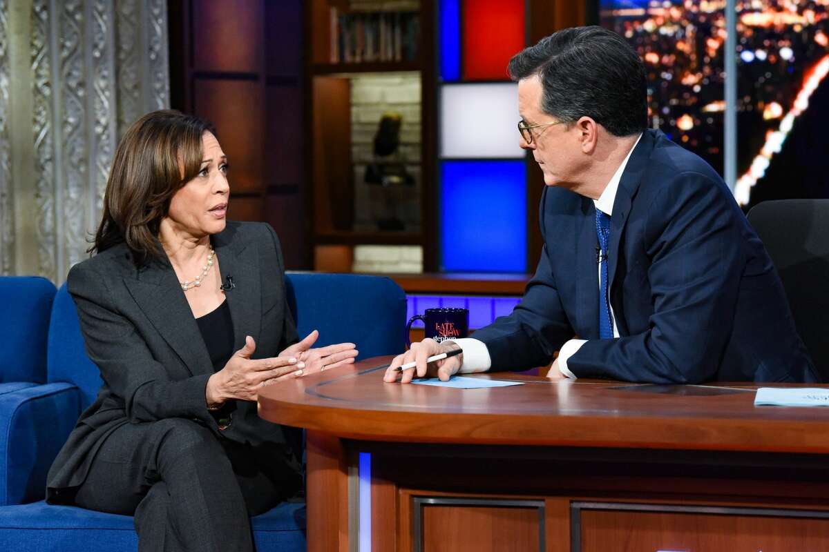 Kamala makes Colbert appearance, says Pence, Pompeo should be next to ...