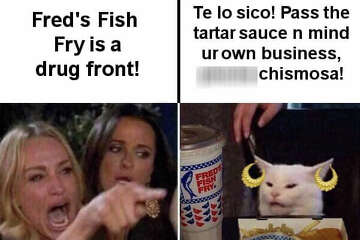 Fred's Fish Fry cat meme