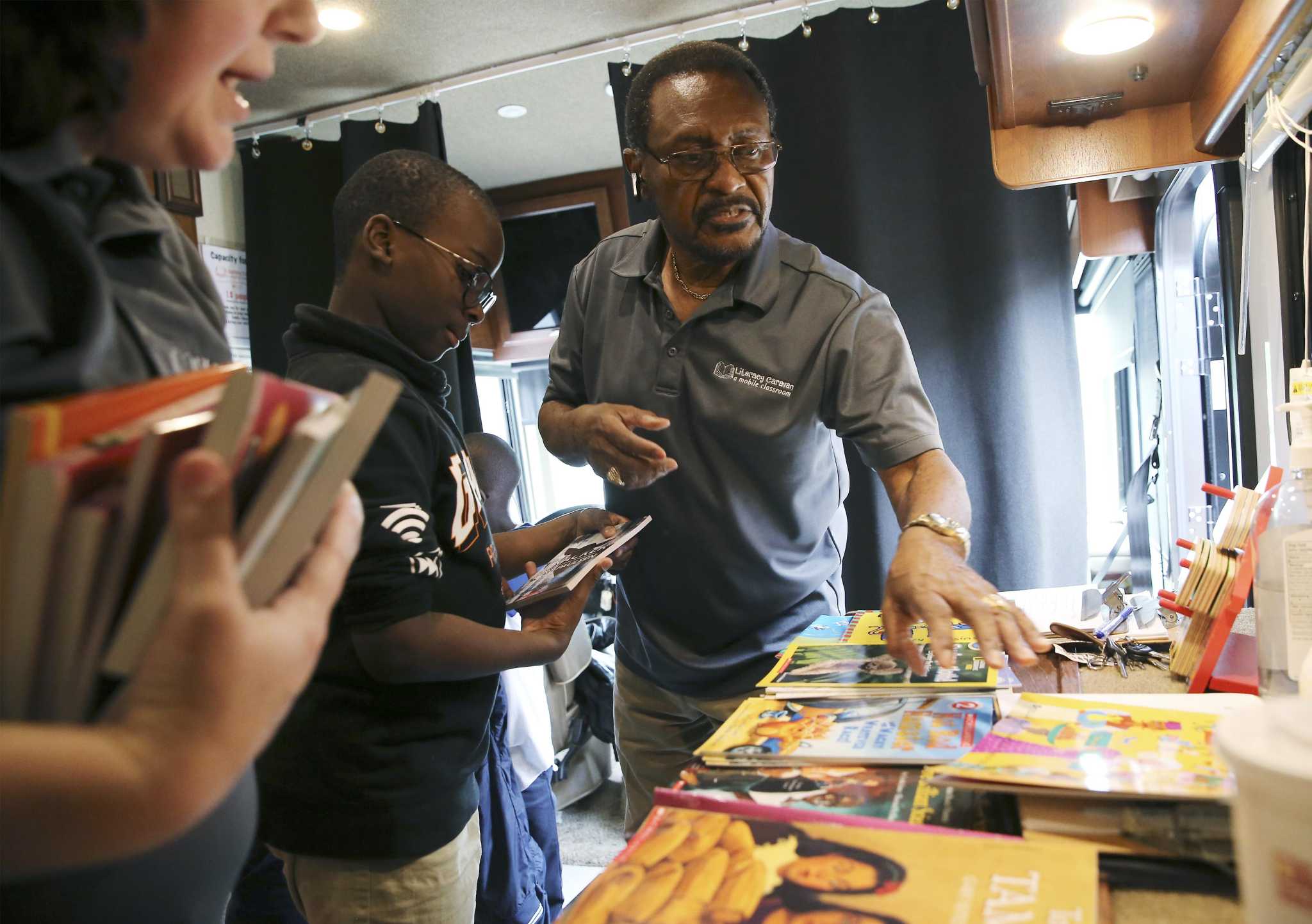 Retiree drives literacy caravan to promote reading to San Antonio children