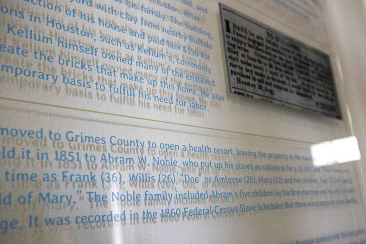 Kellum-Noble House reopens in Sam Houston Park, acknowledges its ties ...