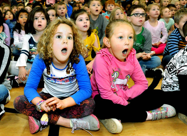 Meteorologist talks weather with Nelson Elementary students