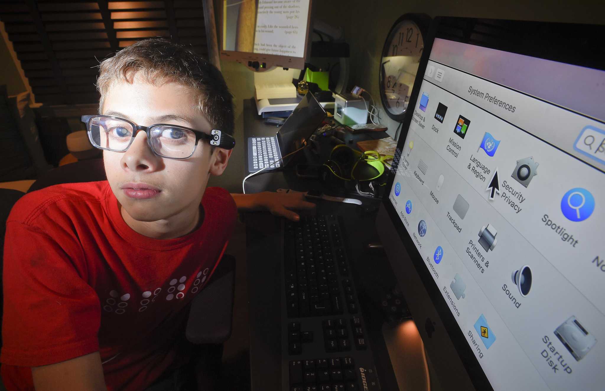 Device changes life of nearly blind Greenwich boy
