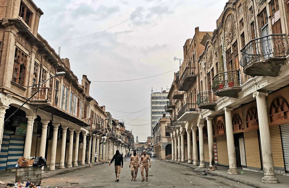 Baghdad street serves as front line across eras