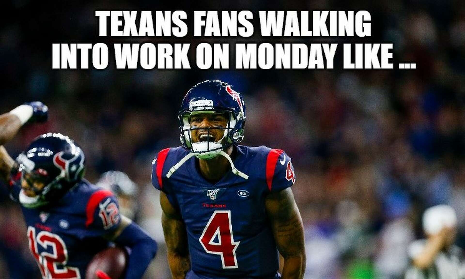 Hilarious memes celebrate Texans' win over Patriots