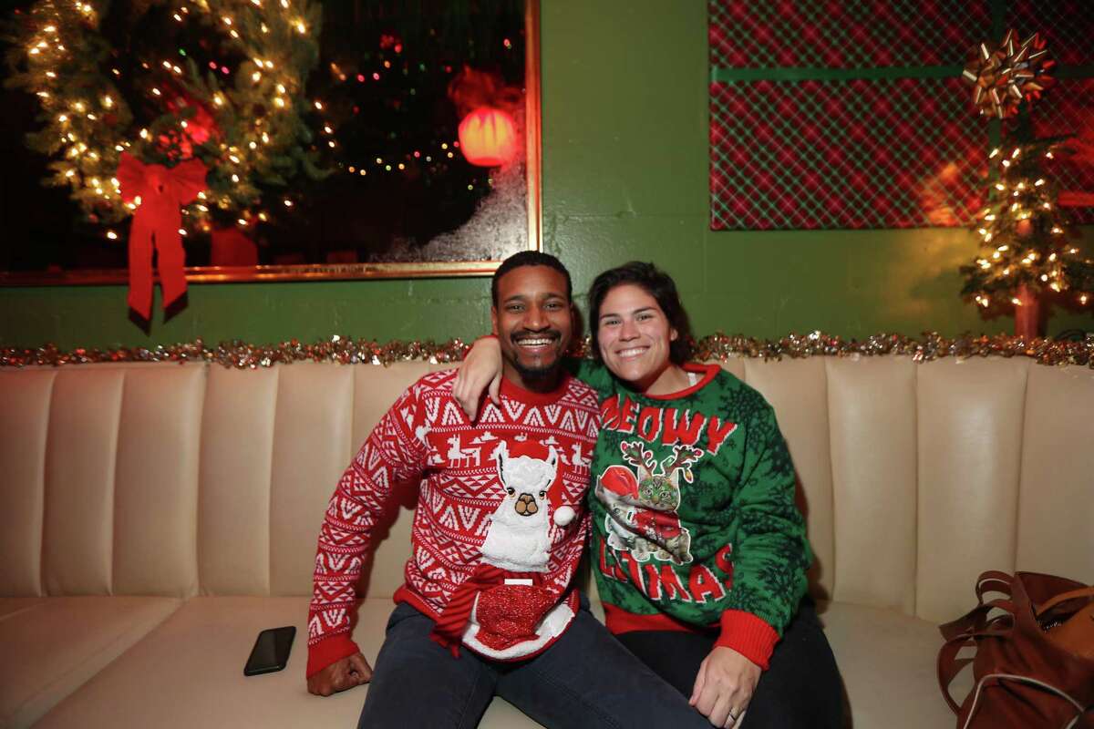 Ugly Christmas sweaters and going viral. A night out in Houston.