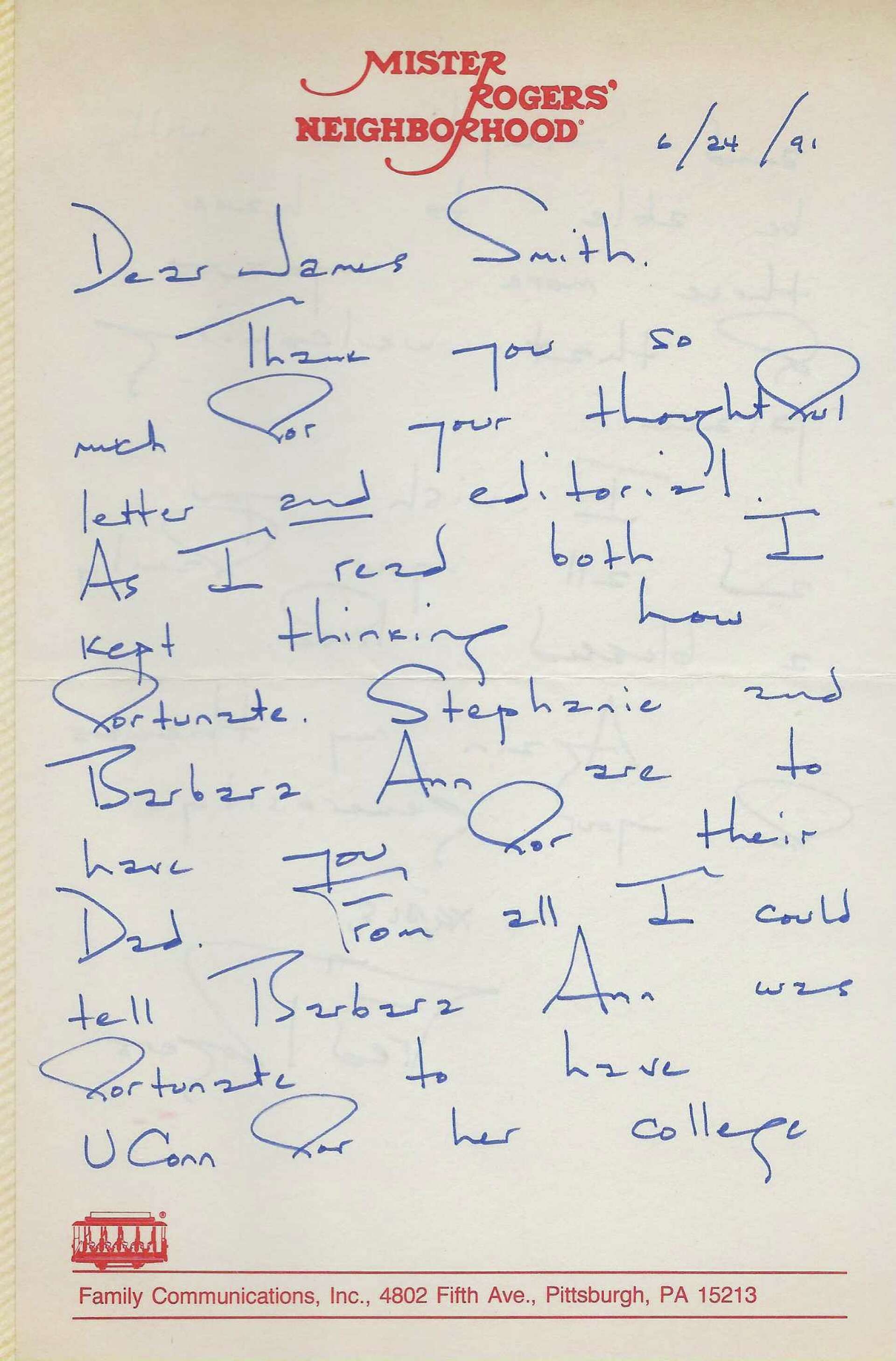 Opinion: The day Mr. Rogers silenced UConn graduates