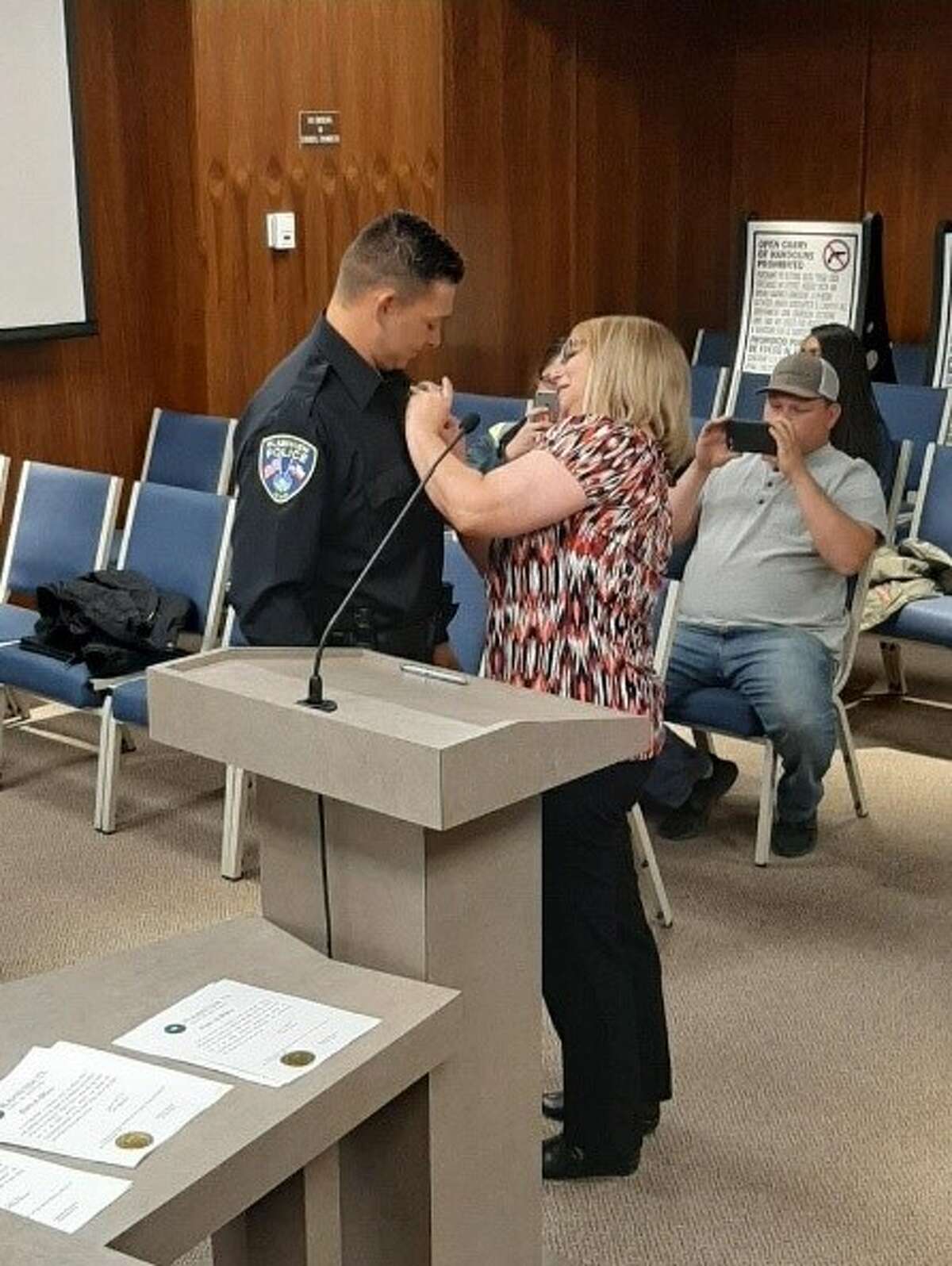Plainview PD swears in new officers