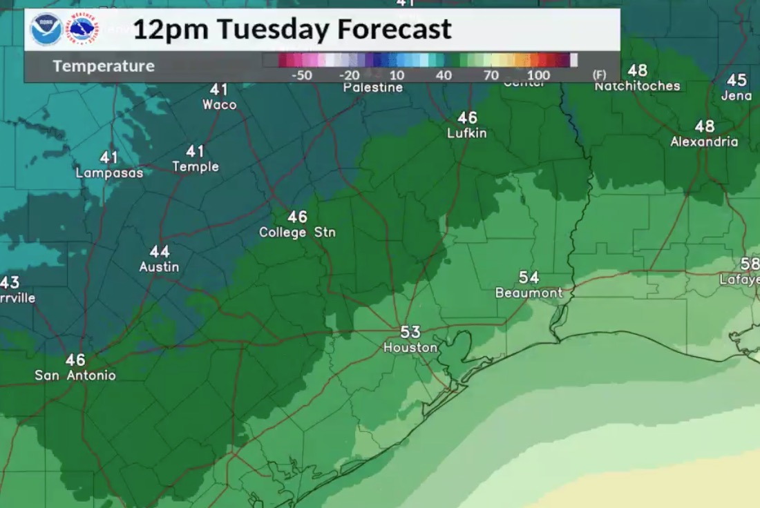 Gloomy weather for Houston today, but cool and clear skies ahead