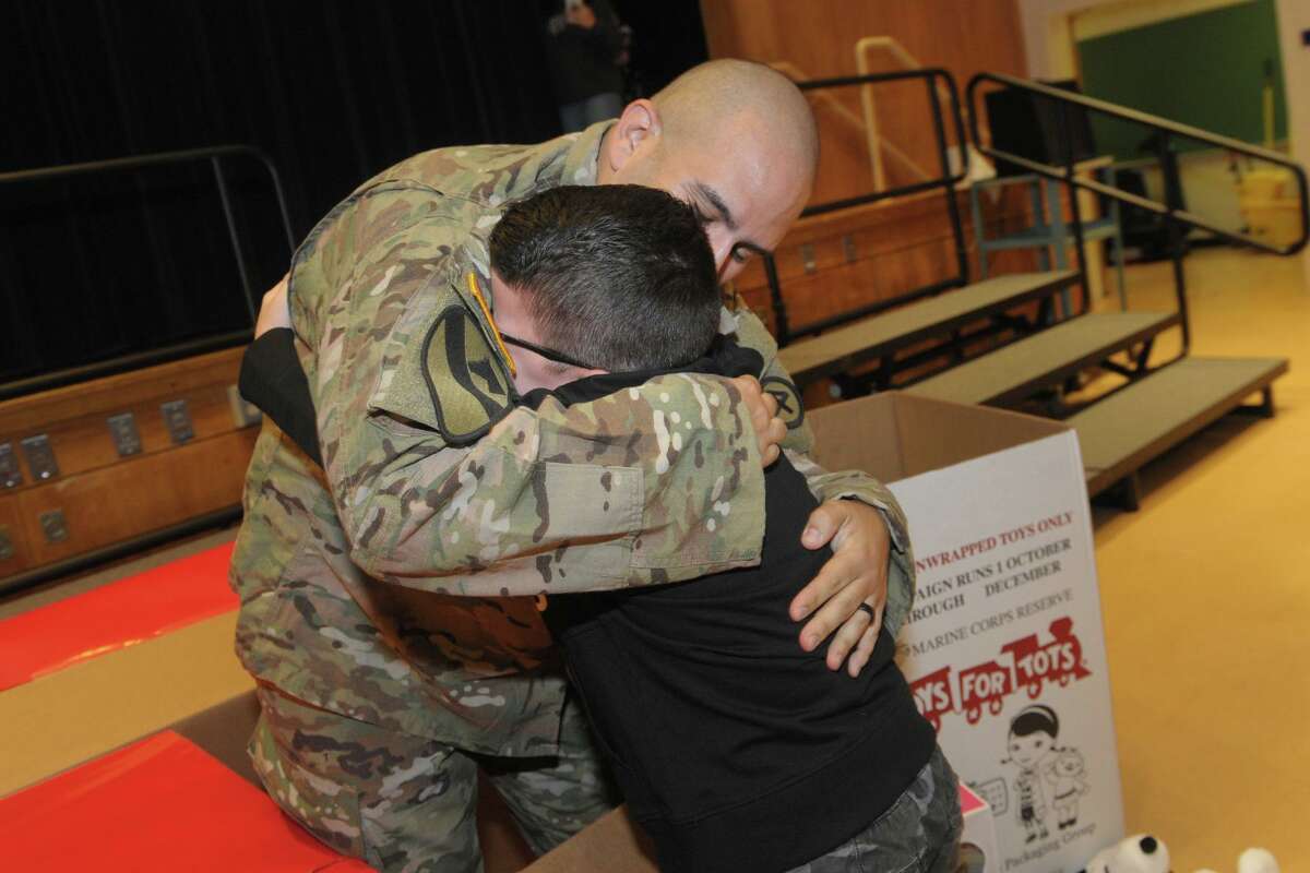 A soldier comes home