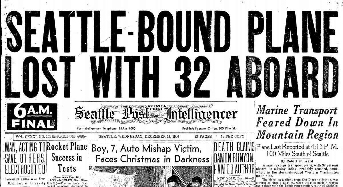 73 years ago, Marine Corps transport plane crashes into Mount Rainier ...