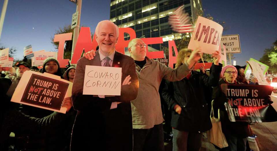 Modest but passionate turnout at pro-impeachment rallies