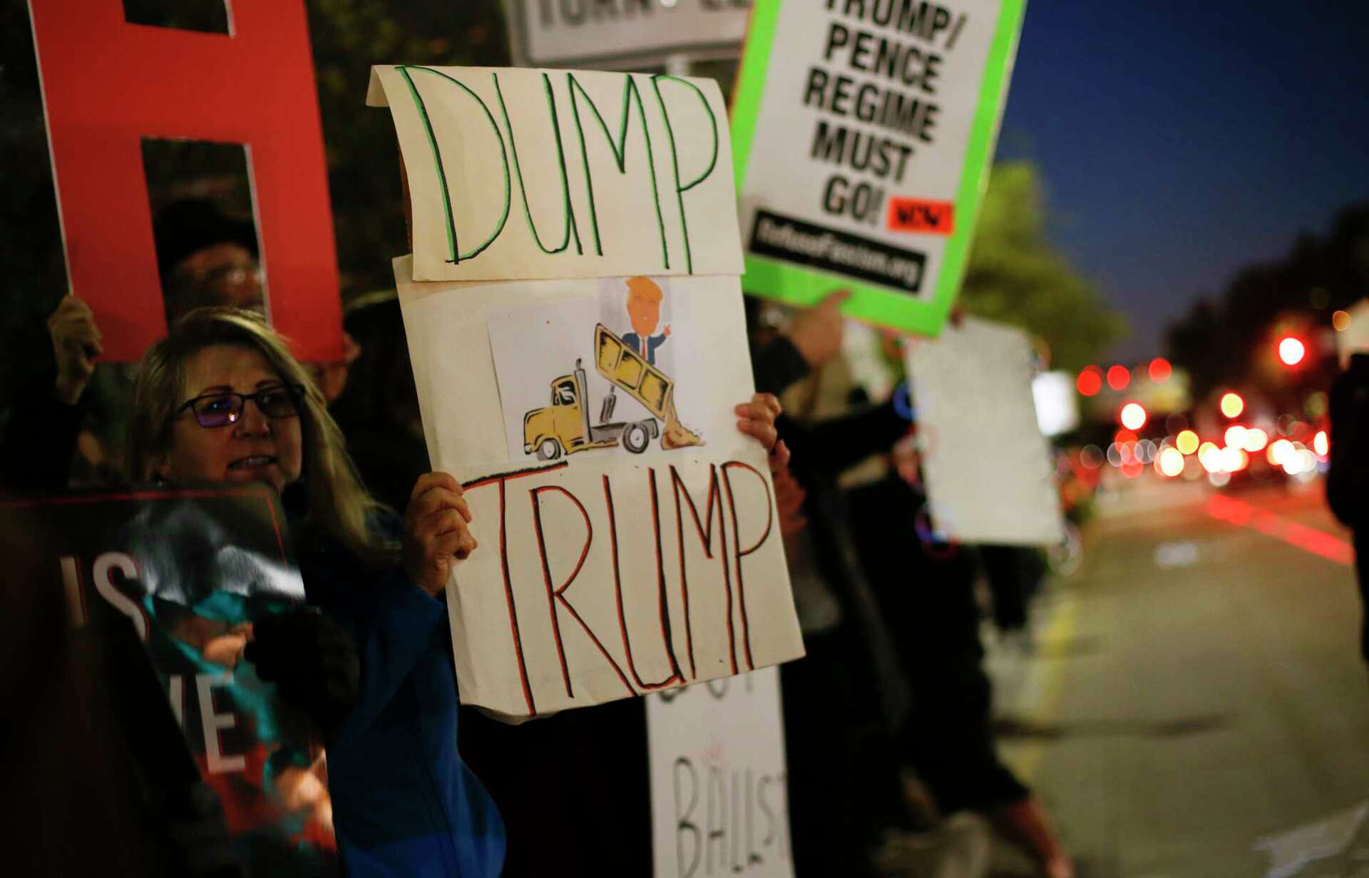Modest but passionate turnout at pro-impeachment rallies