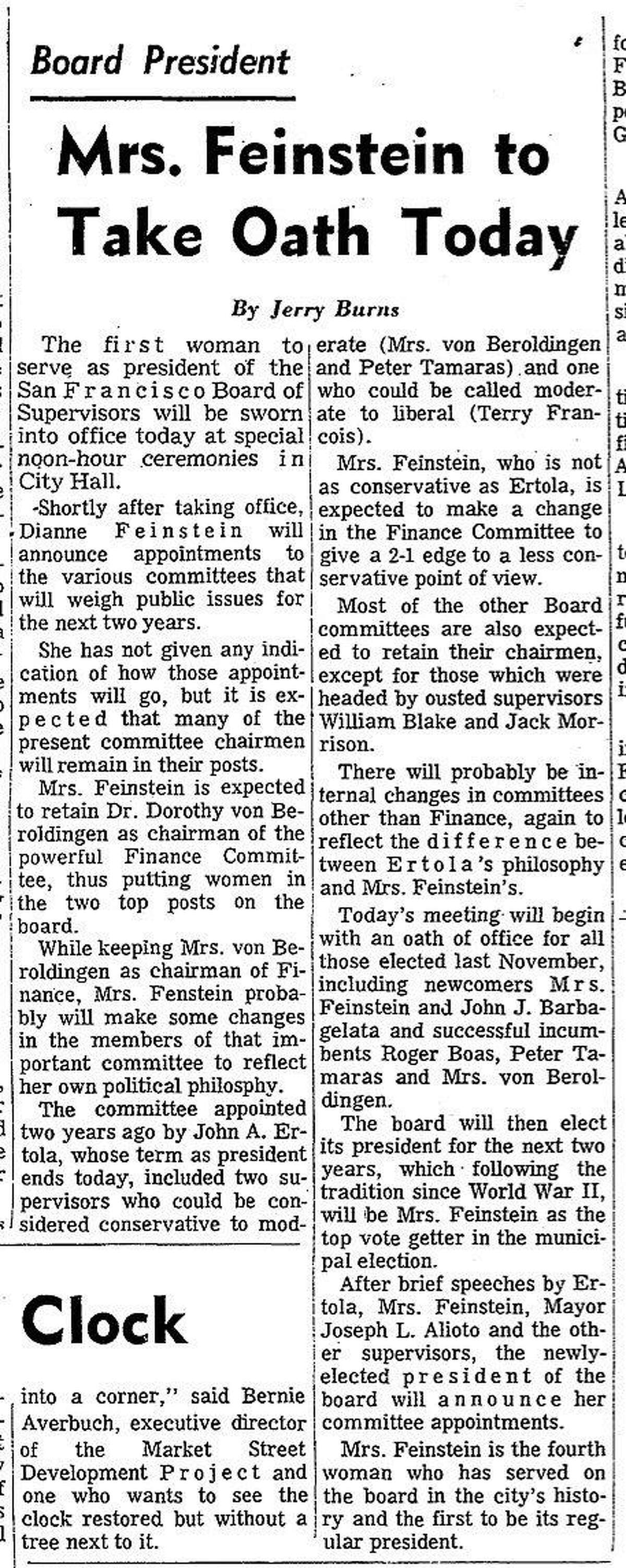 Dianne Feinstein’s early SF years: Trove of photos pulled from archive