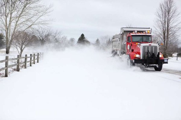 Mailbox knocked over by a snowplow?