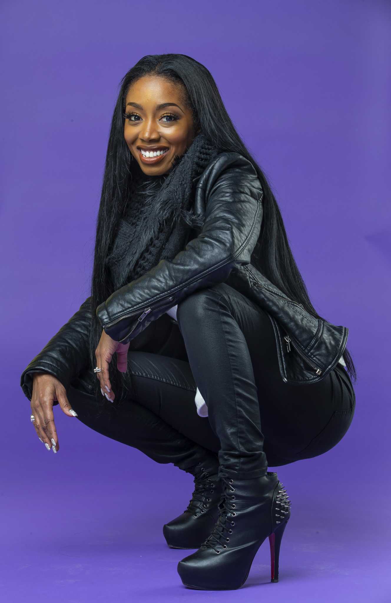 Kalenna Harper Purple Hair