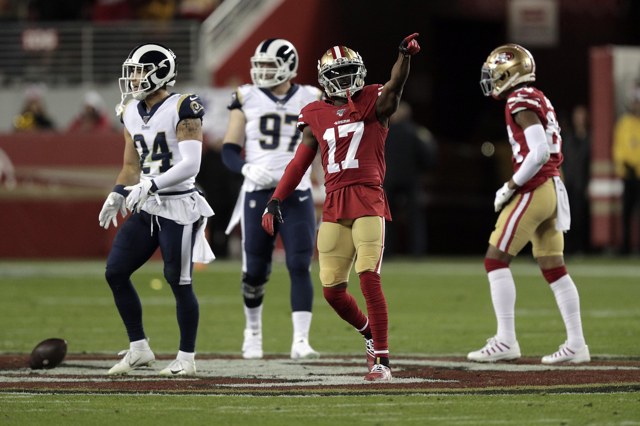 49ers’ receivers respond to no-show last week with key plays in win ...