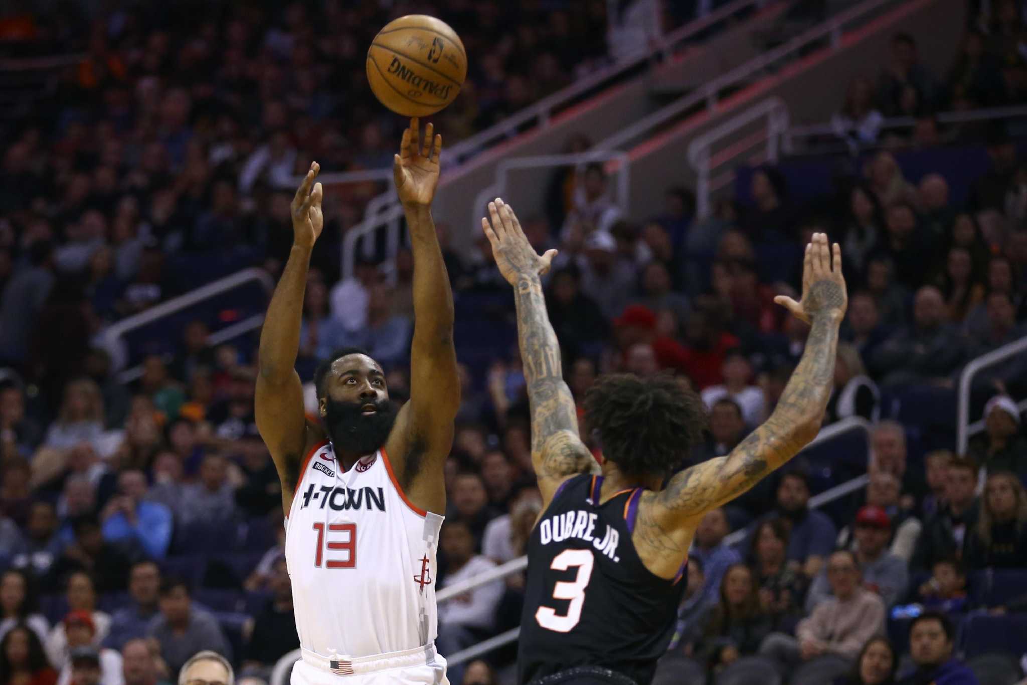 James Harden, Russell Westrbook mesh to guide Rockets’ third straight win