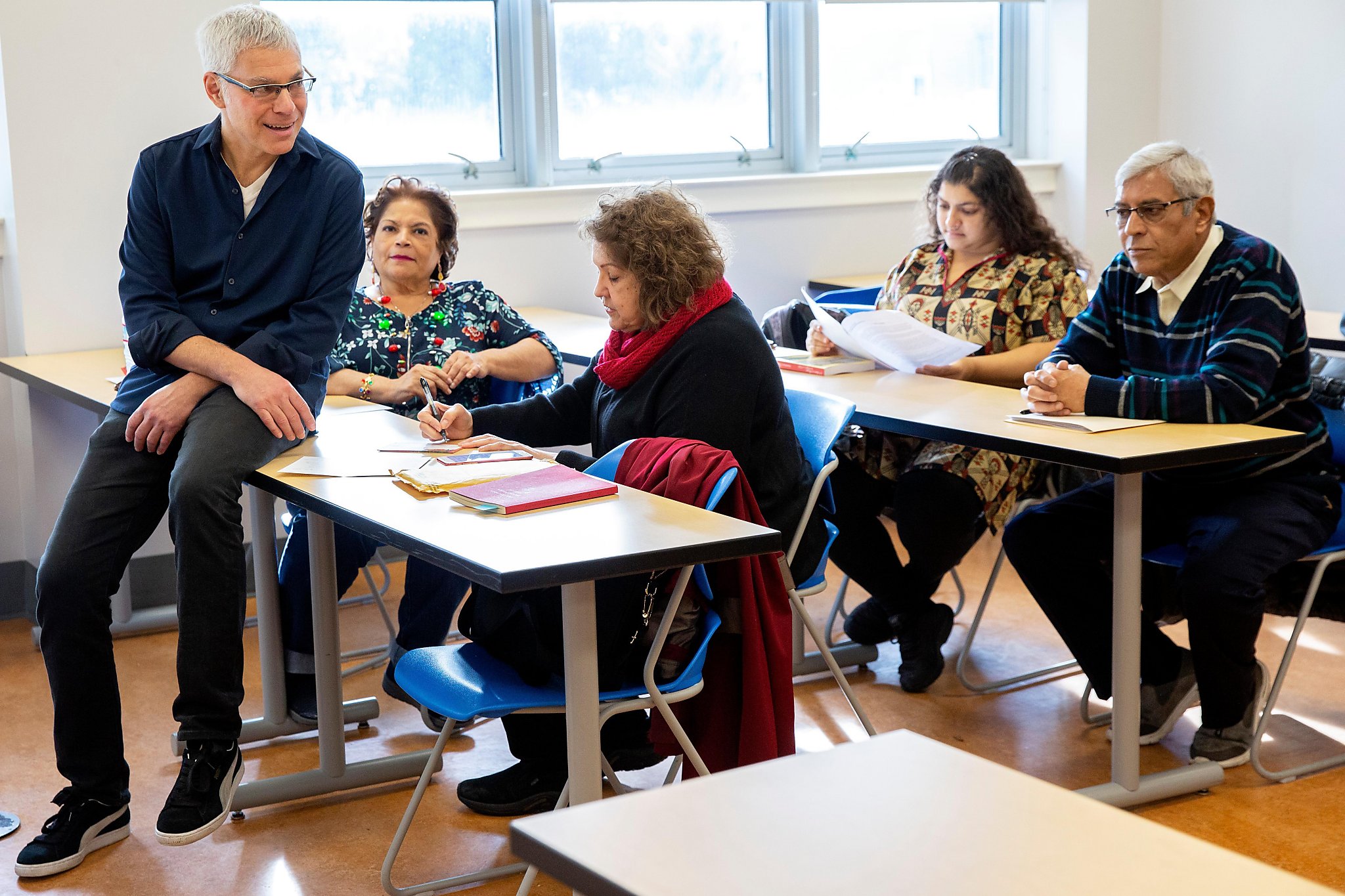 Older Adults Taking Classes