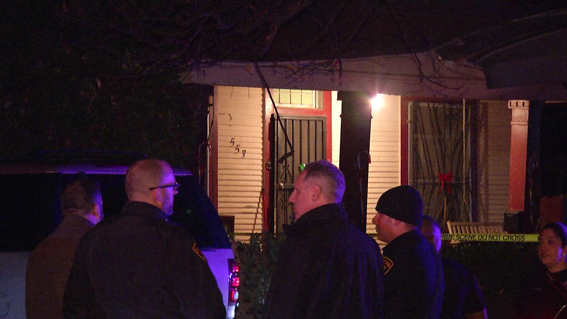 Woman hospitalized after being shot through door on South Side