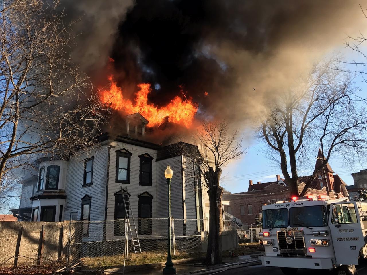 Former Walter Camp home one of two fires in New Haven on Christmas