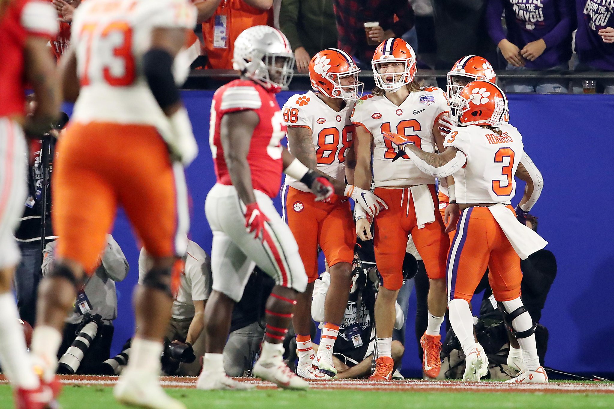 Clemson beats Ohio State on late TD pass to advance to national ...