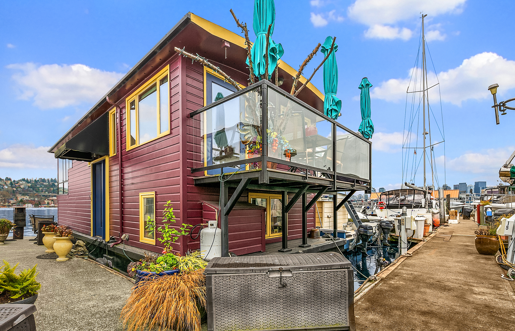 Tour this artist's floating home for free; own it for $750K
