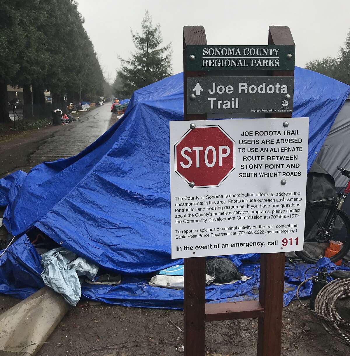 Sonoma officials to begin pest control at Santa Rosa homeless camp