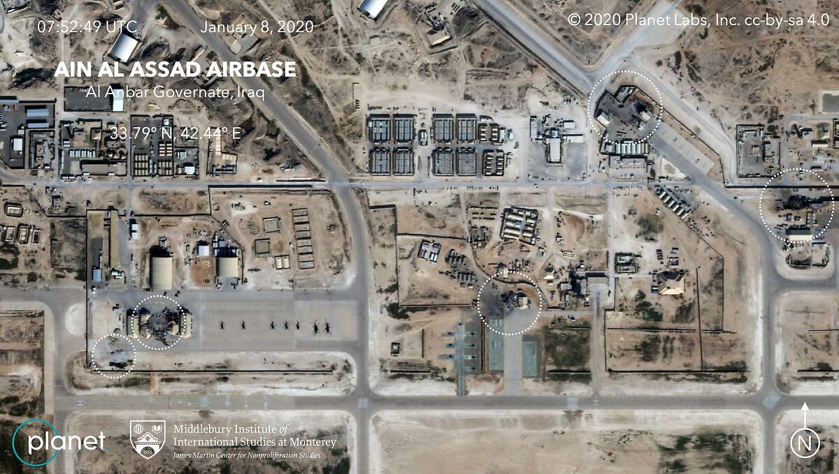 Satellite photos show damage to Ain al-Asad base after Iranian missile ...