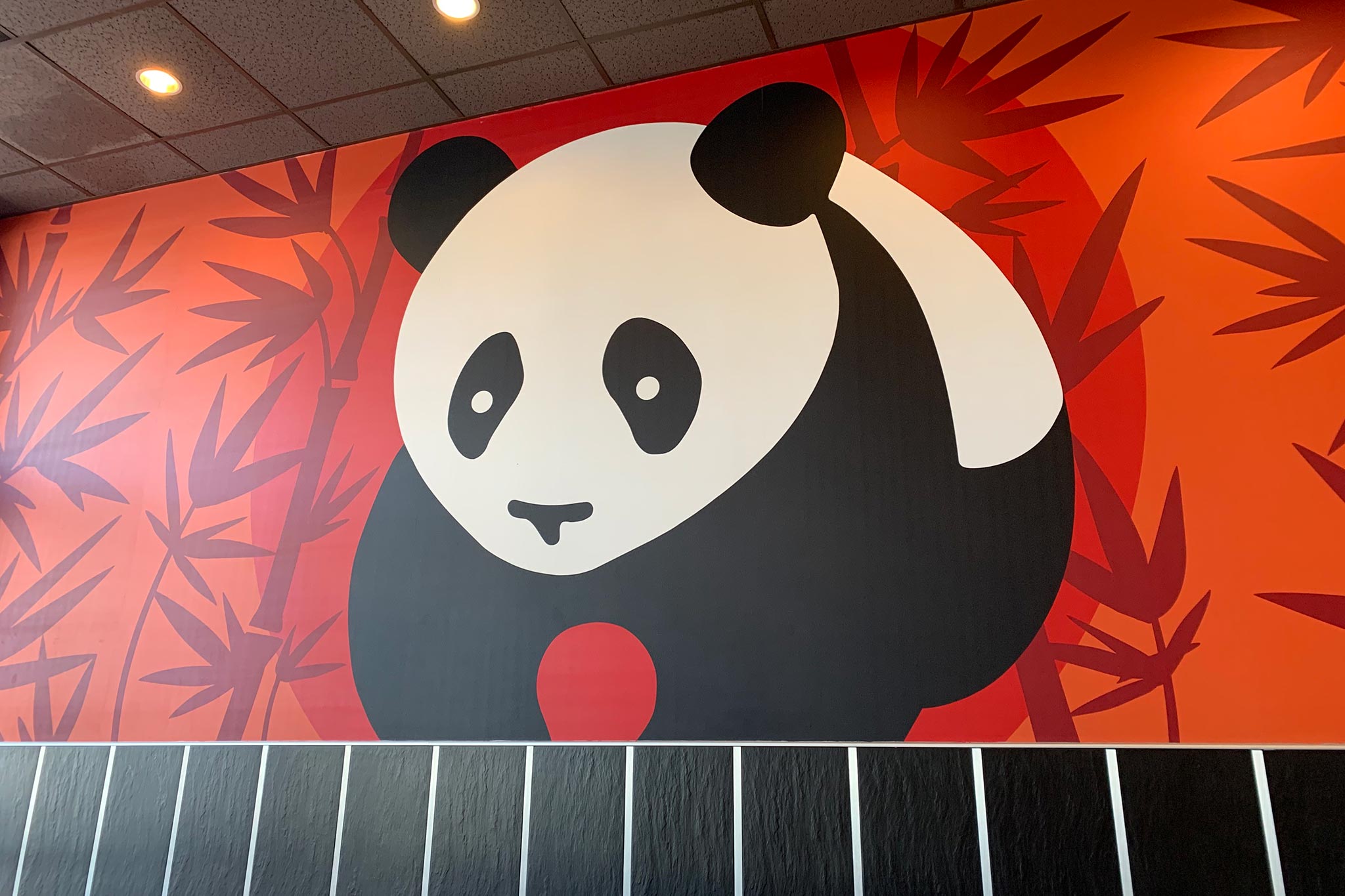 how to draw the panda express logo