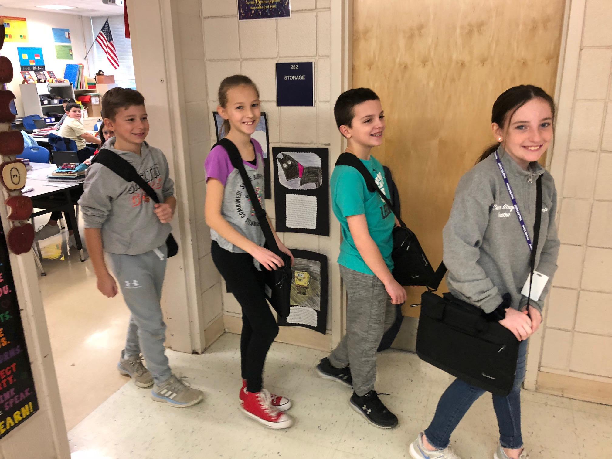 Perry Hill students enjoying 1-to-1 benefits