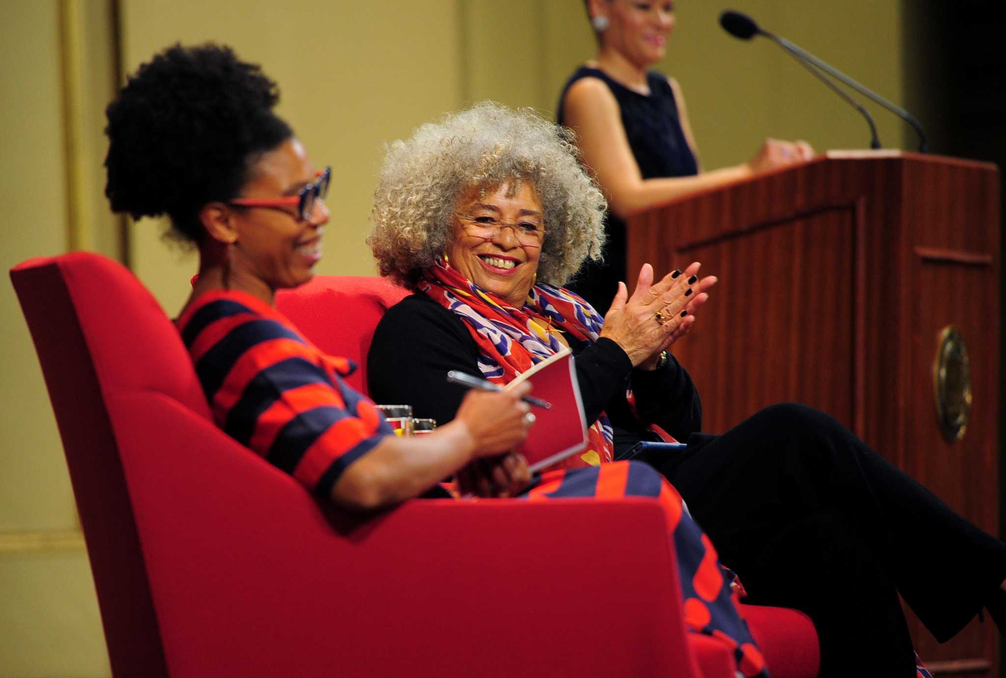 In New Haven, civil rights icon Angela Davis talks of today's struggles