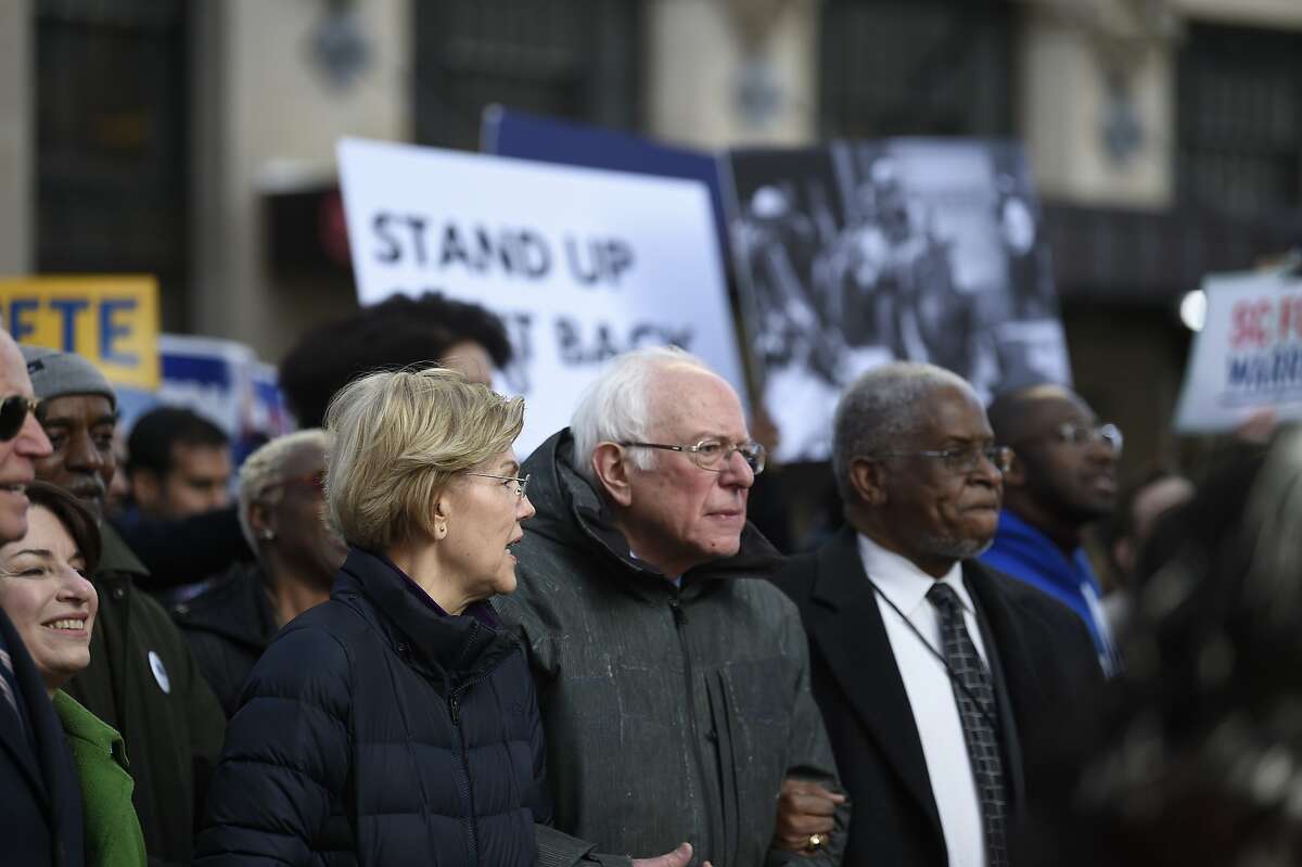Democratic presidential candidates honor King's legacy at memorial march