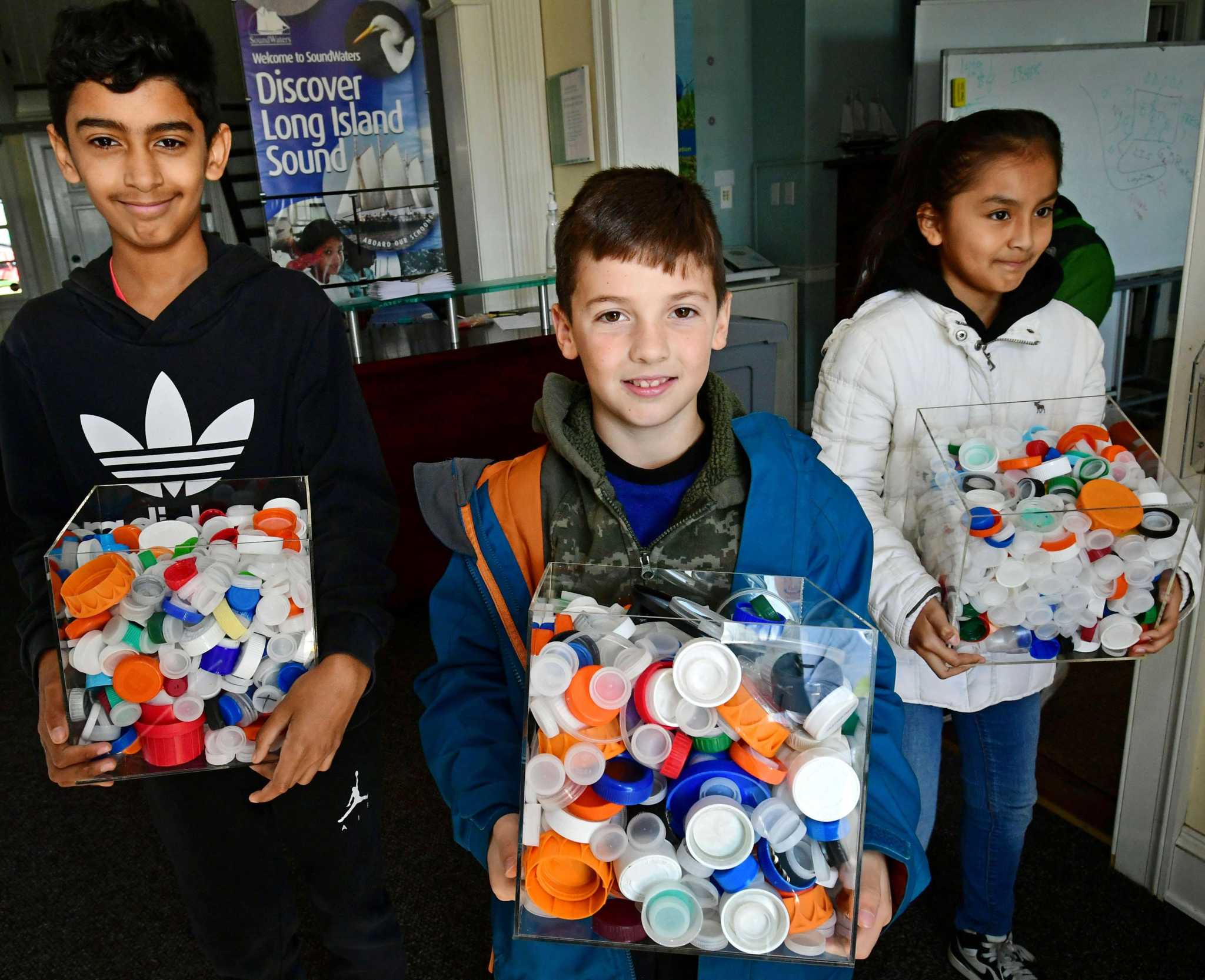 Stamford students collect 1 million bottle caps