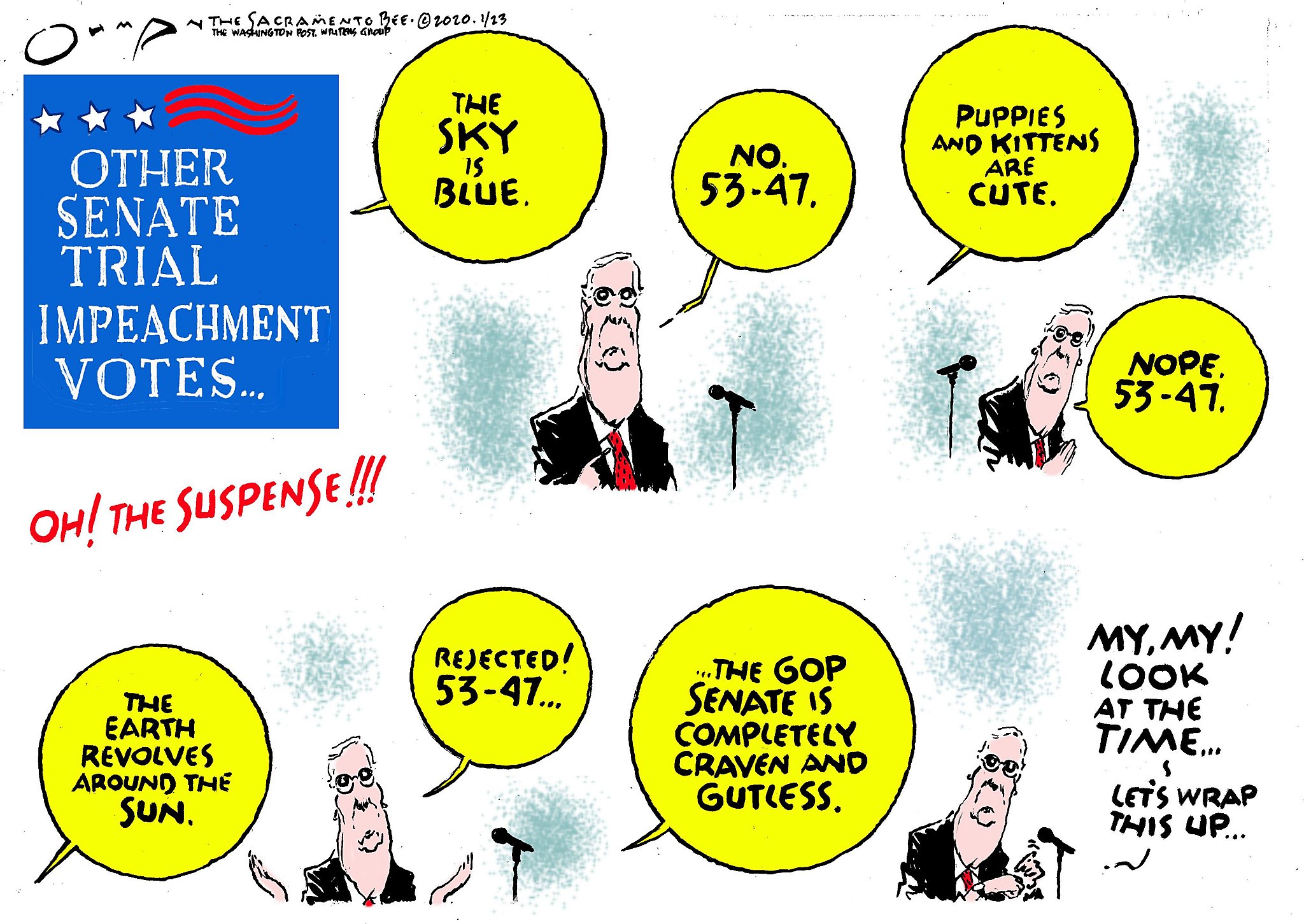 House Dems roll out their impeachment case, while Senate GOP rolls its eyes