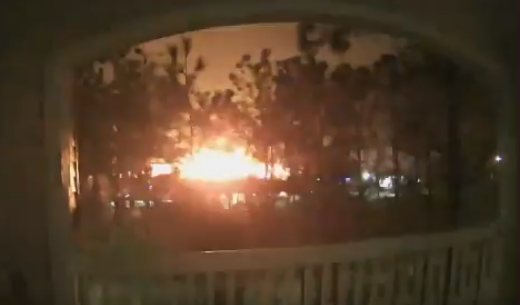 Doorbell camera video captures moment of intense explosion in west Houston