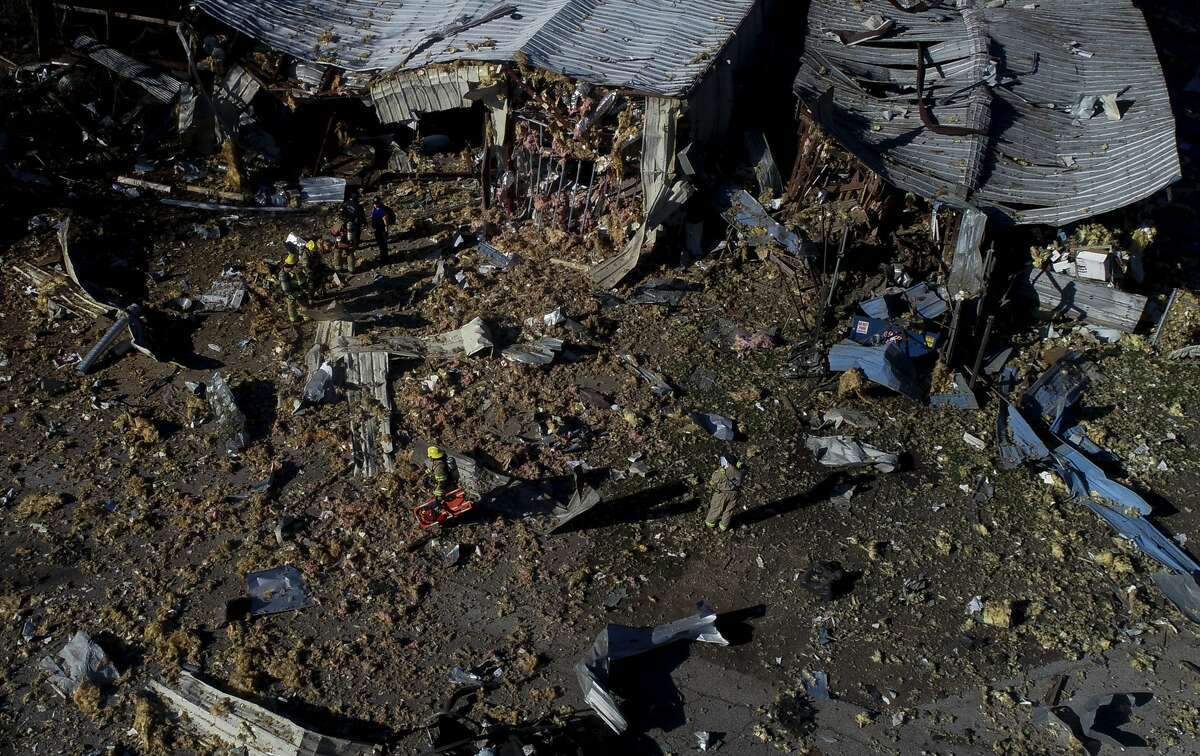 Exclusive drone photos of explosion at Watson Grinding and Manufacturing