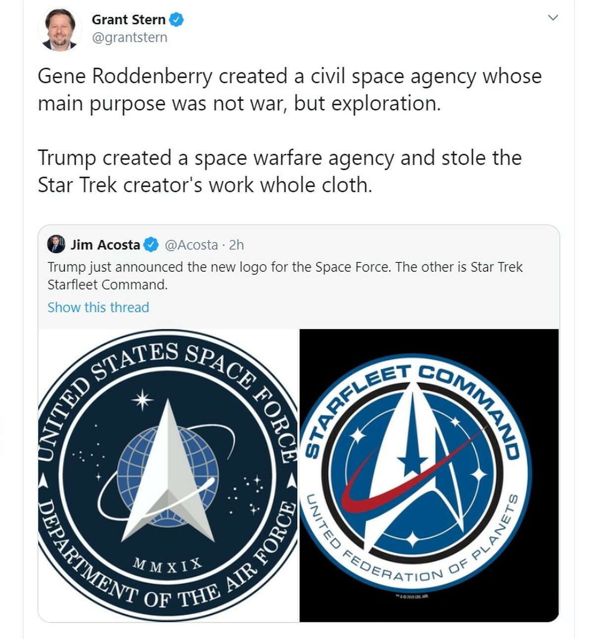 Star Trek and Trump's Space Force Memes