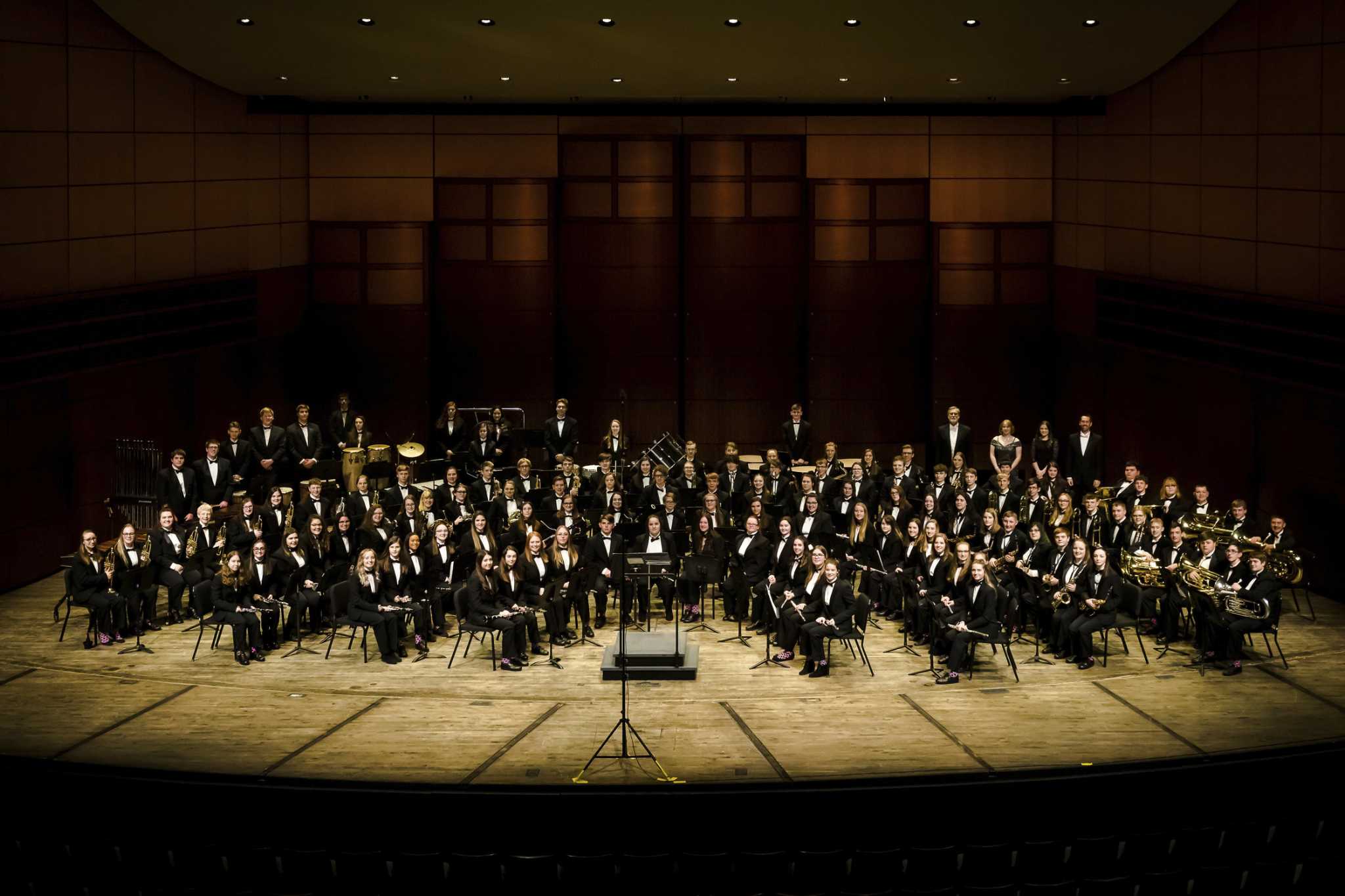 Meridian symphonic band students play at Michigan Music Conference