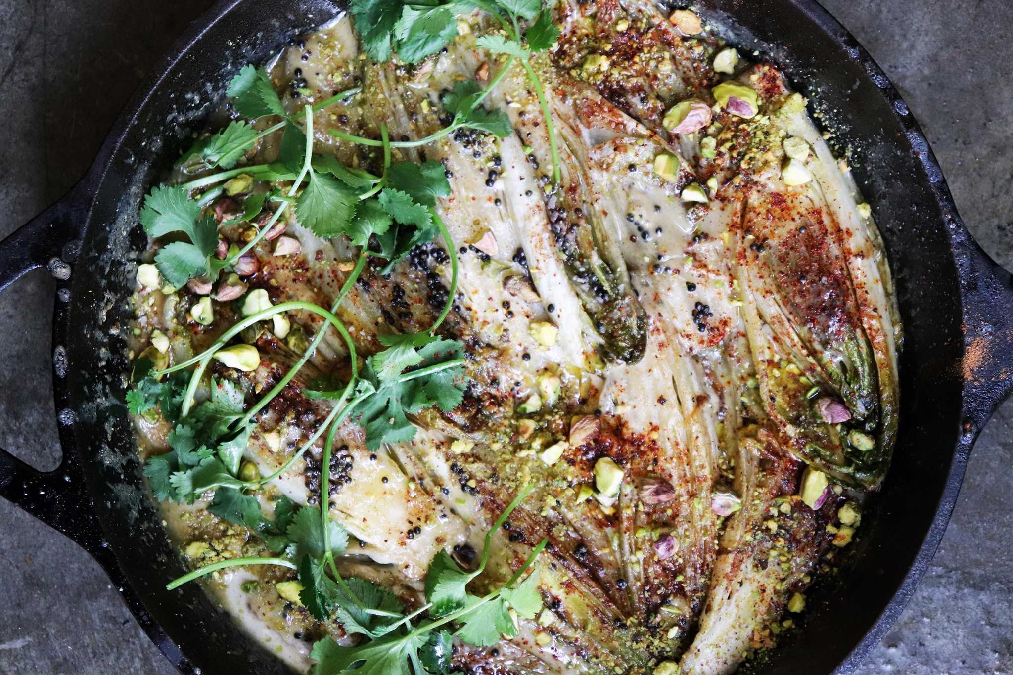 Balancing bitter endive with creamy coconut