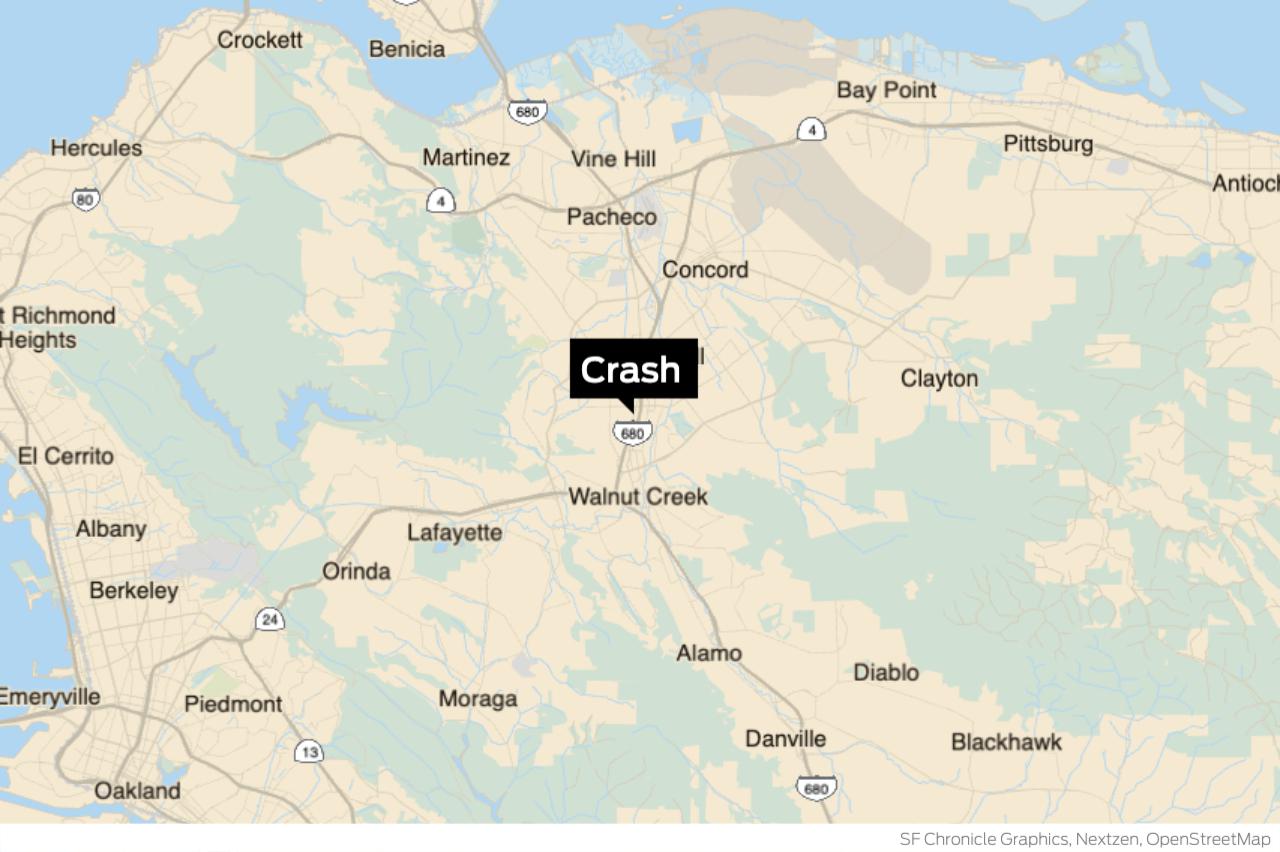 Hwy. 680 crash prompts severe traffic alert near Walnut Creek
