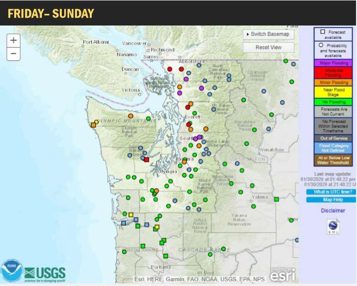 Wet weather continues in Seattle with a chance for snow this weekend
