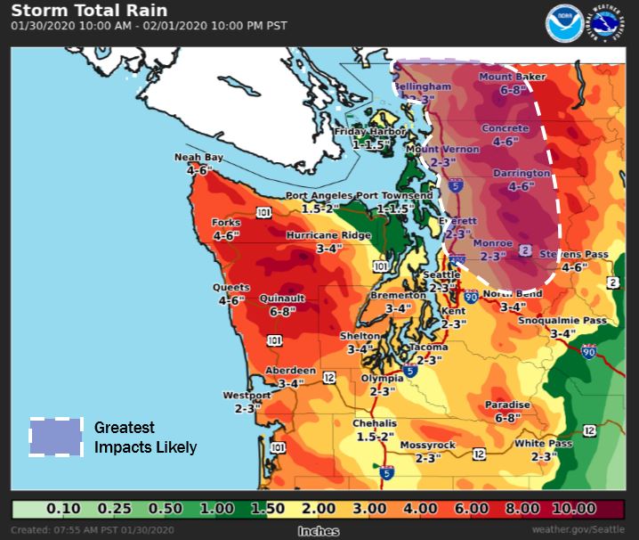 Wet weather continues in Seattle with a chance for snow this weekend