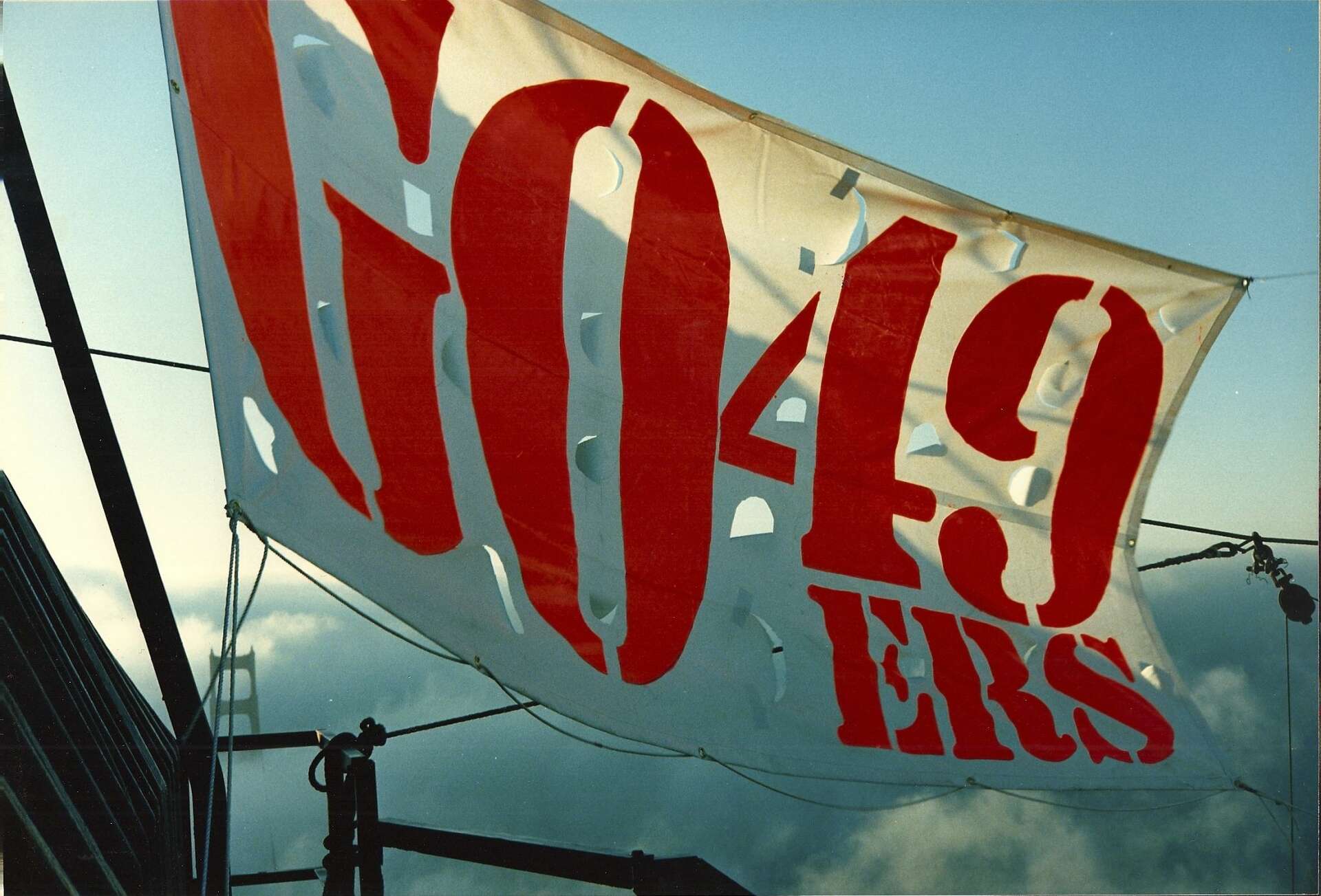 In 1985, two guys climbed to the top of the Golden Gate Bridge and hung ...