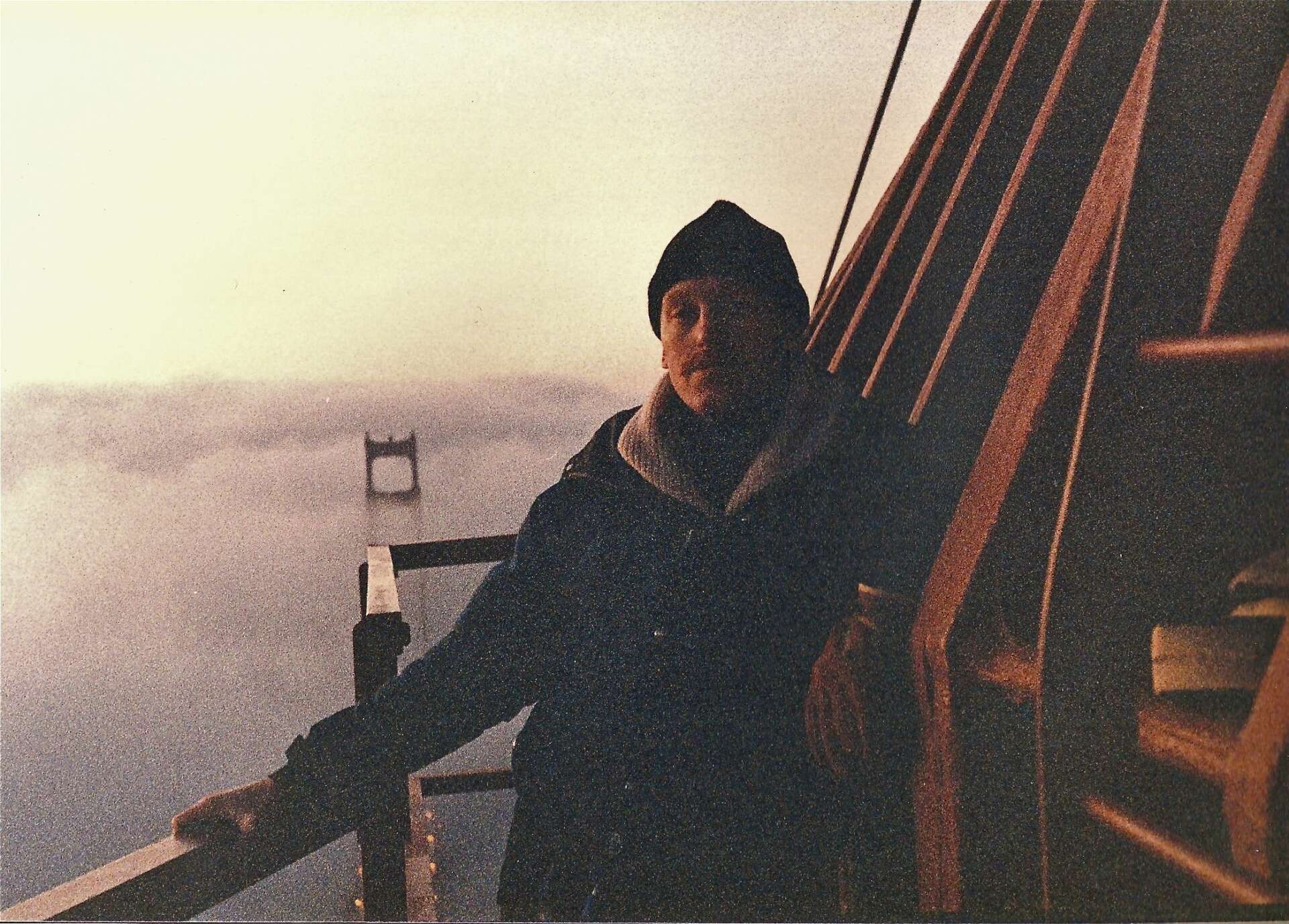 In 1985, two guys climbed to the top of the Golden Gate Bridge and hung ...